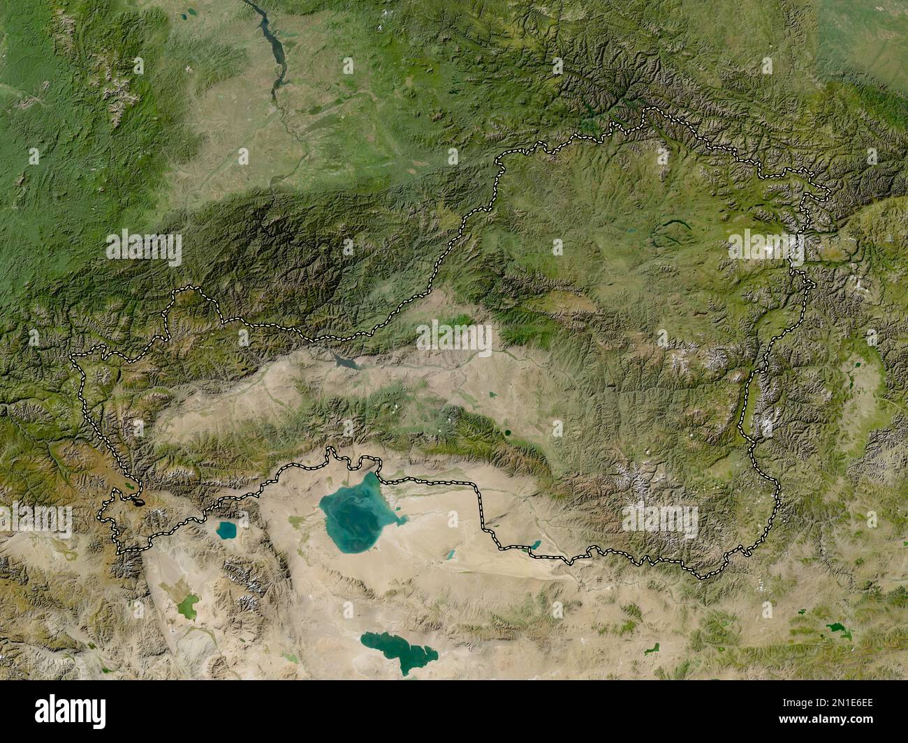 Tuva, republic of Russia. Low resolution satellite map Stock Photo - Alamy