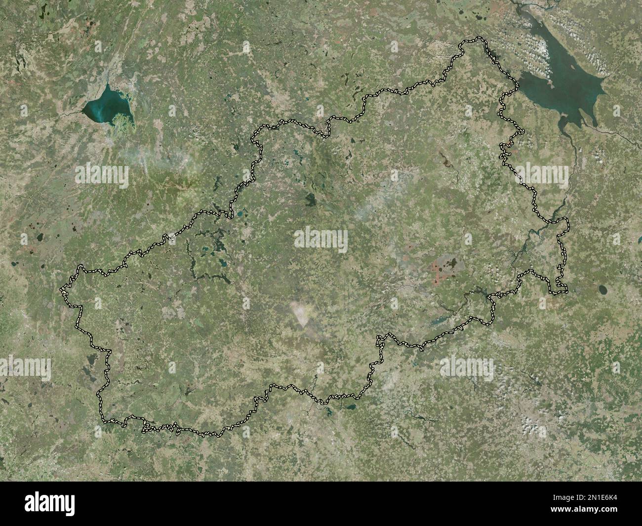 Tver', region of Russia. High resolution satellite map Stock Photo - Alamy