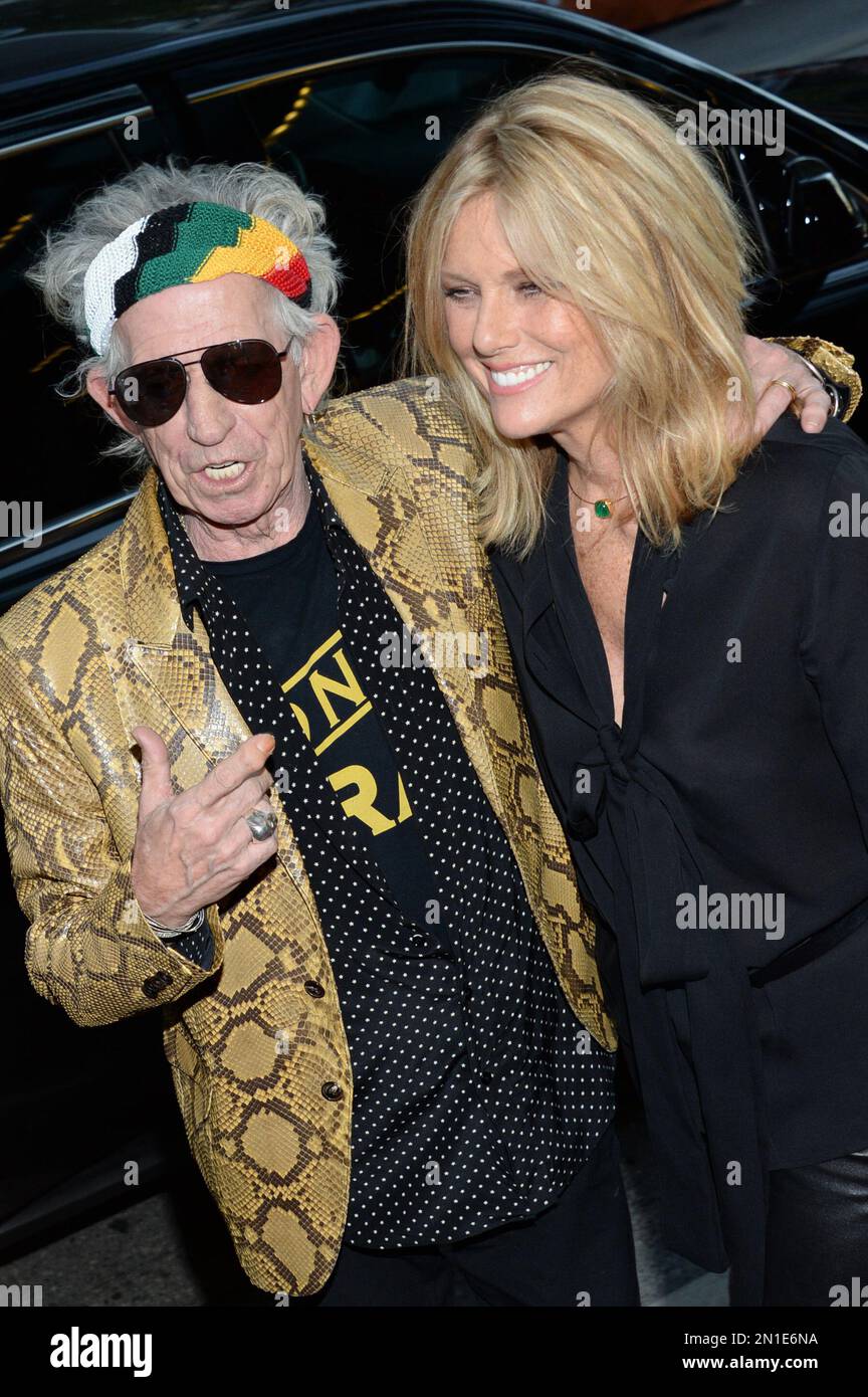 Keith Richards and his wife Patti Hansen attend a premiere for "Keith ...