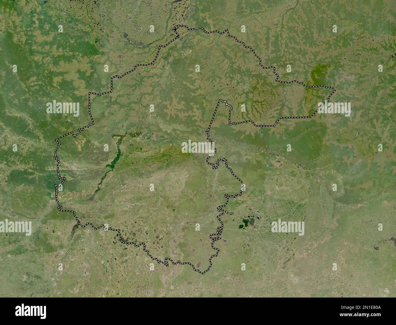 Tyumen', region of Russia. Low resolution satellite map Stock Photo - Alamy