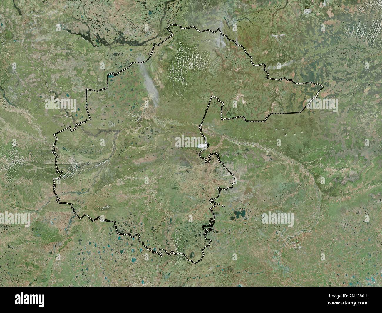 Tyumen', region of Russia. High resolution satellite map Stock Photo ...