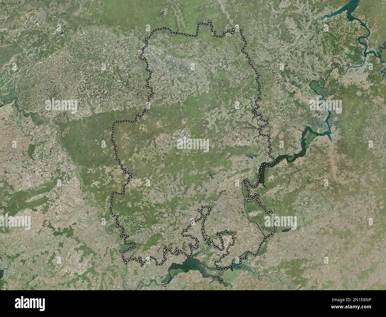 Udmurt, republic of Russia. High resolution satellite map Stock Photo ...