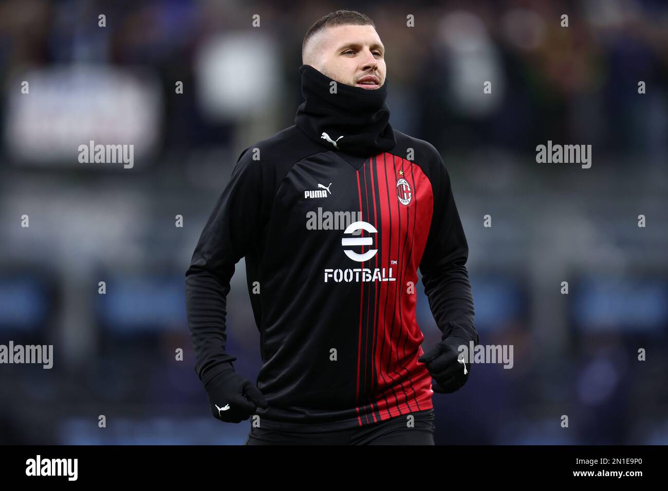 Ante Rebic of Ac Milan during warm up before the Serie A match beetween ...