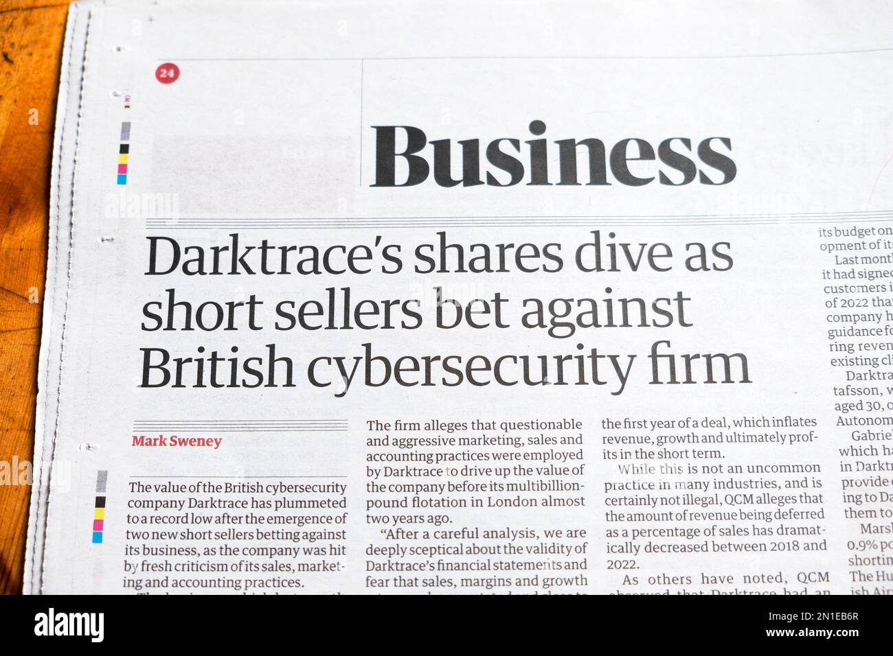 'Darktrace's shares dive as short sellers bet against cybersecurity ...