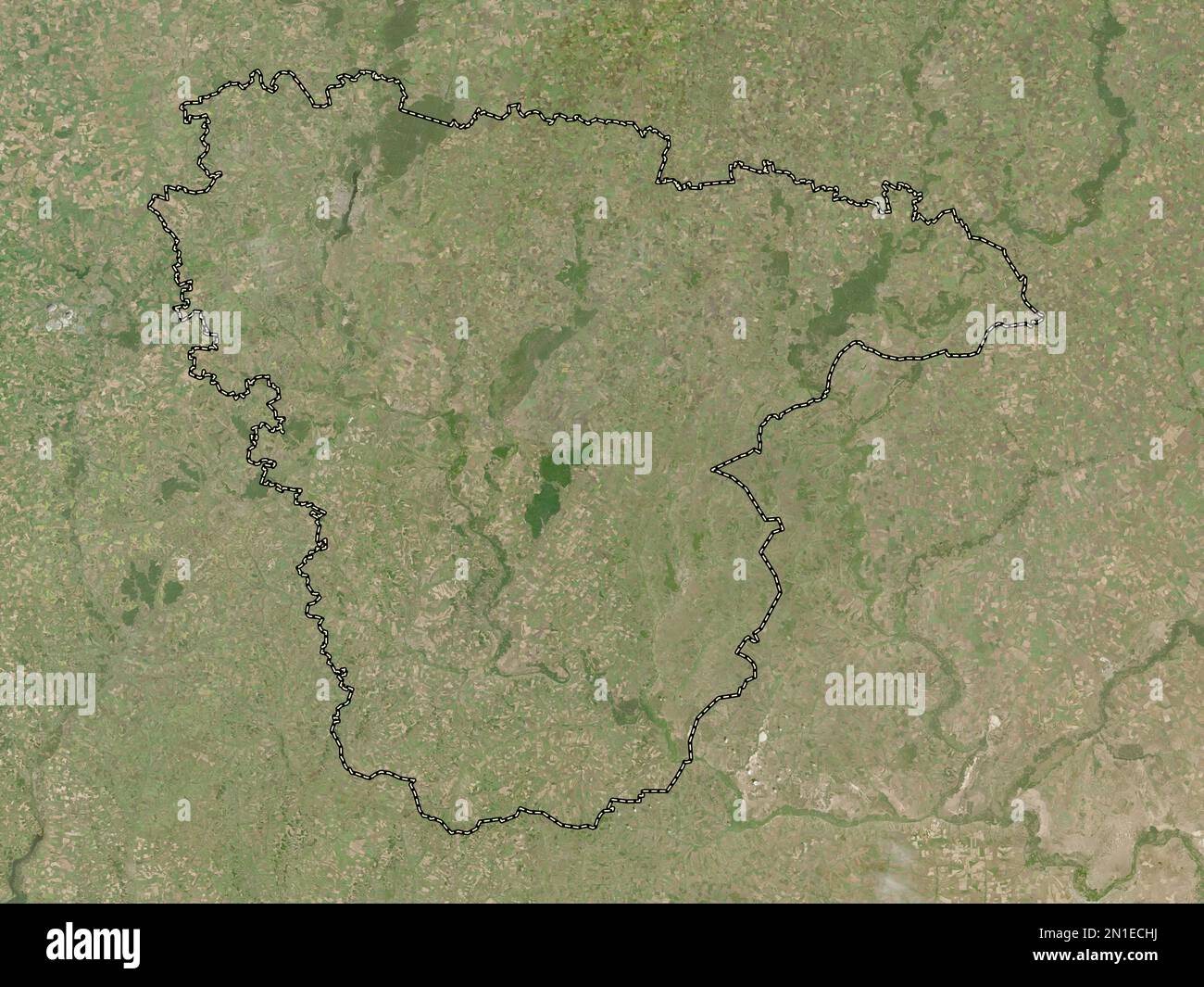 Voronezh, region of Russia. Low resolution satellite map Stock Photo ...