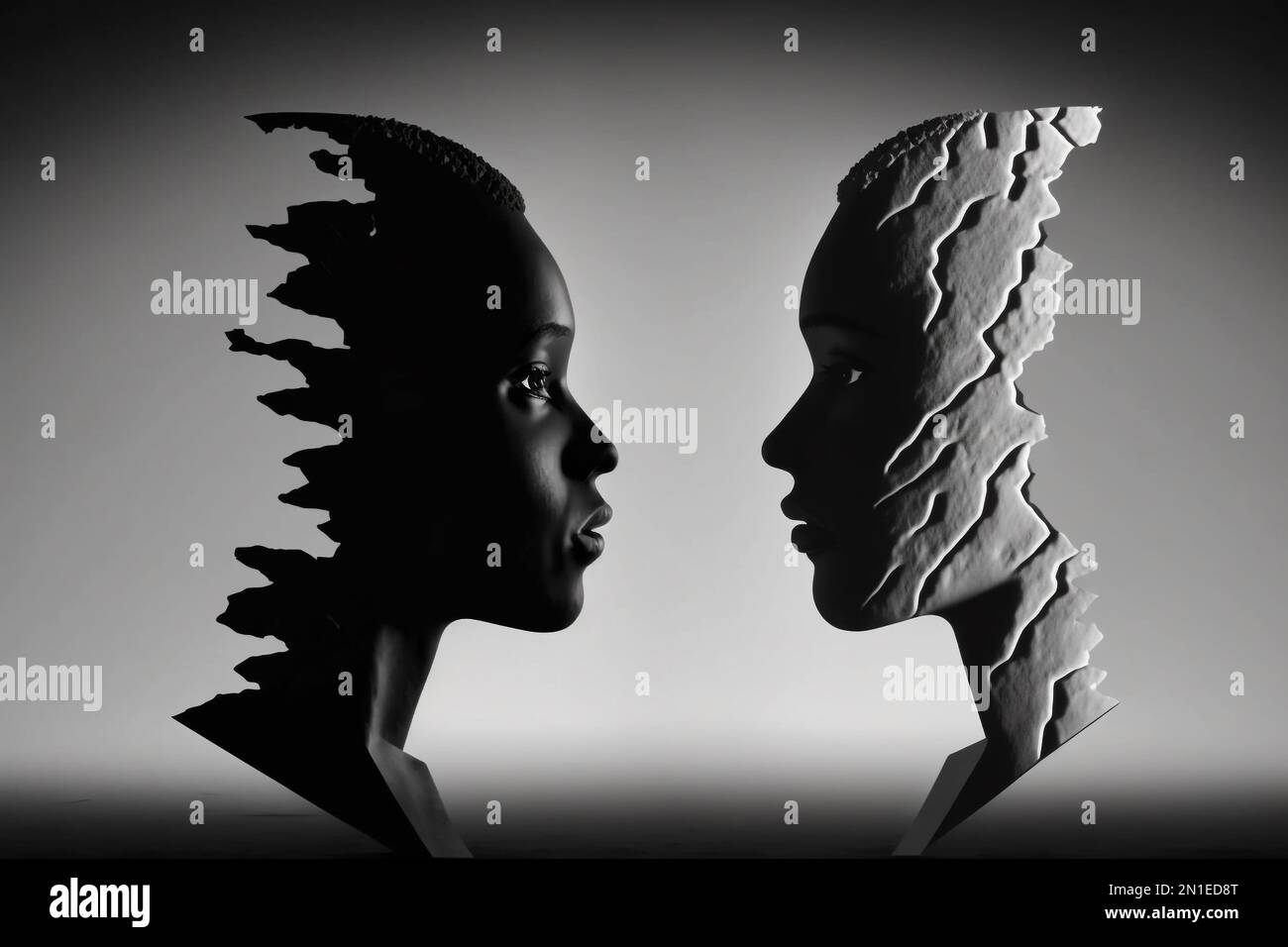 Discrimination. Fight Racism black lives matter for protest, rally, or ...