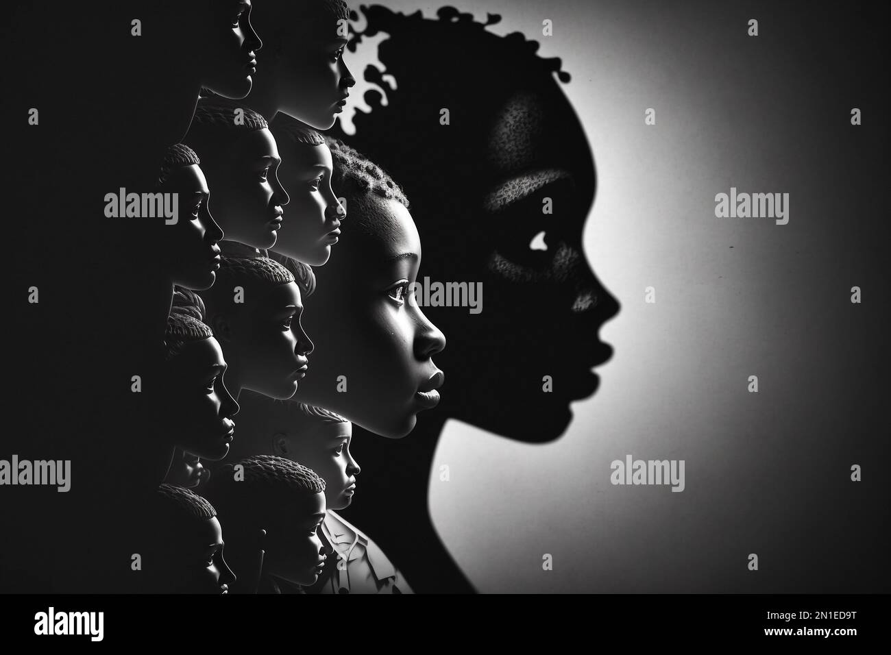 Discrimination. Fight Racism black lives matter for protest, rally, or ...