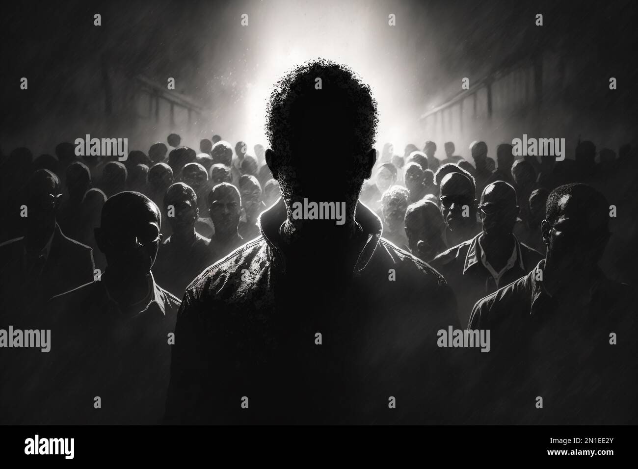 Discrimination. Fight Racism black lives matter for protest, rally, or ...