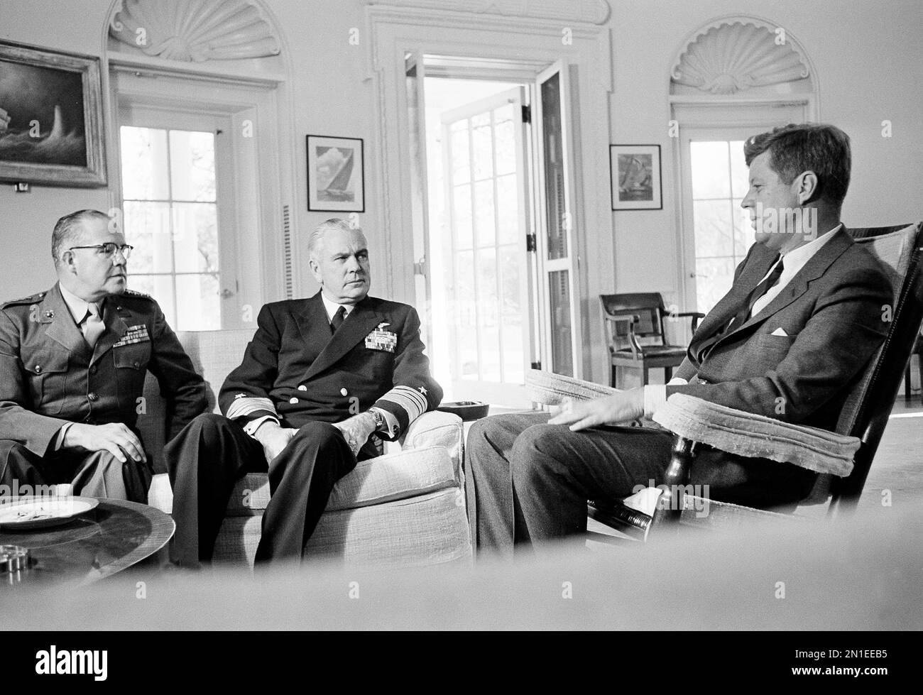 File - In this Oct. 29, 1962, file photo, President John F. Kennedy ...