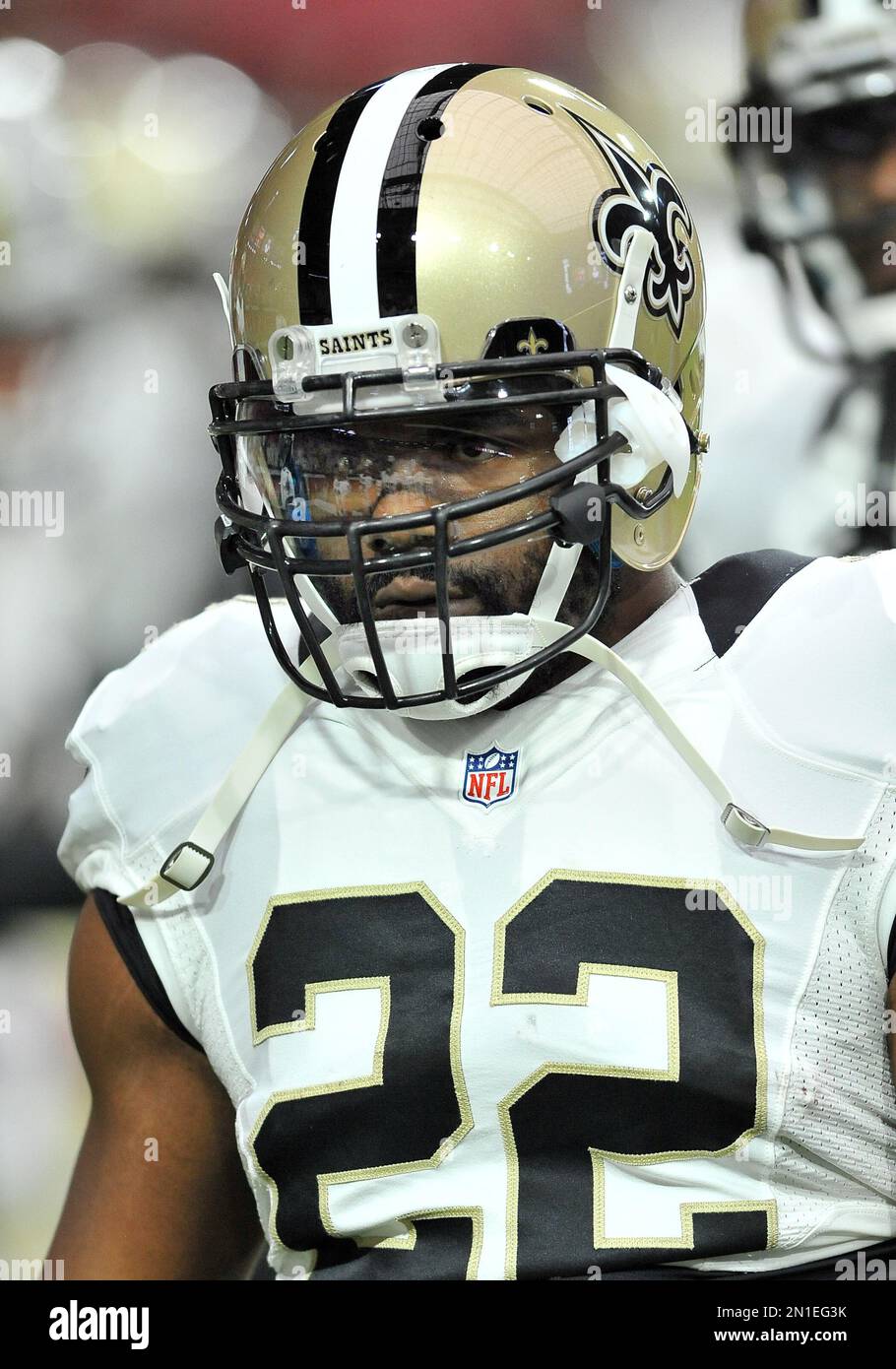 New Orleans Saints running back (22) Mark Ingram on the field during ...