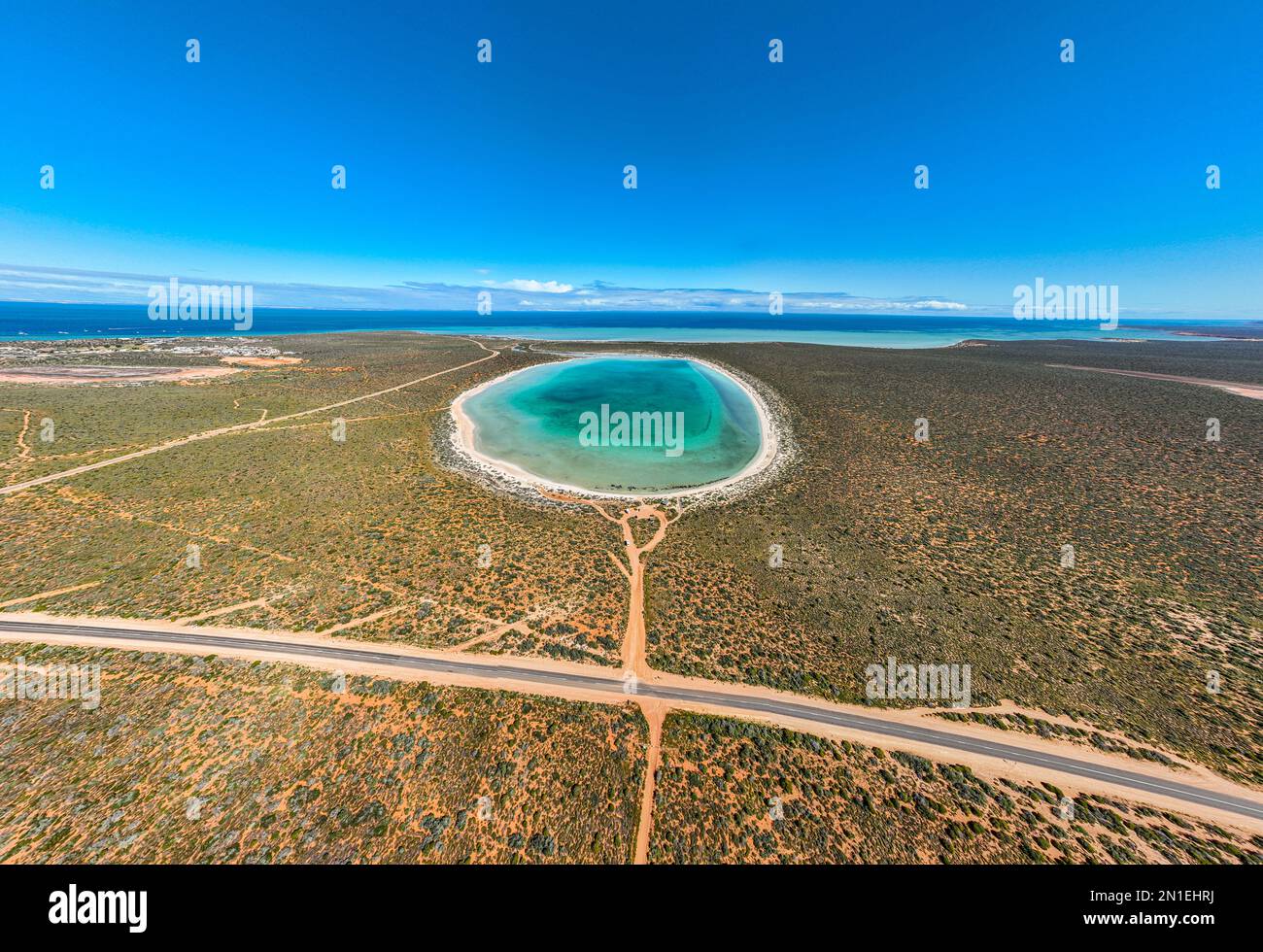 Shark bay aerial australia hi-res stock photography and images - Alamy