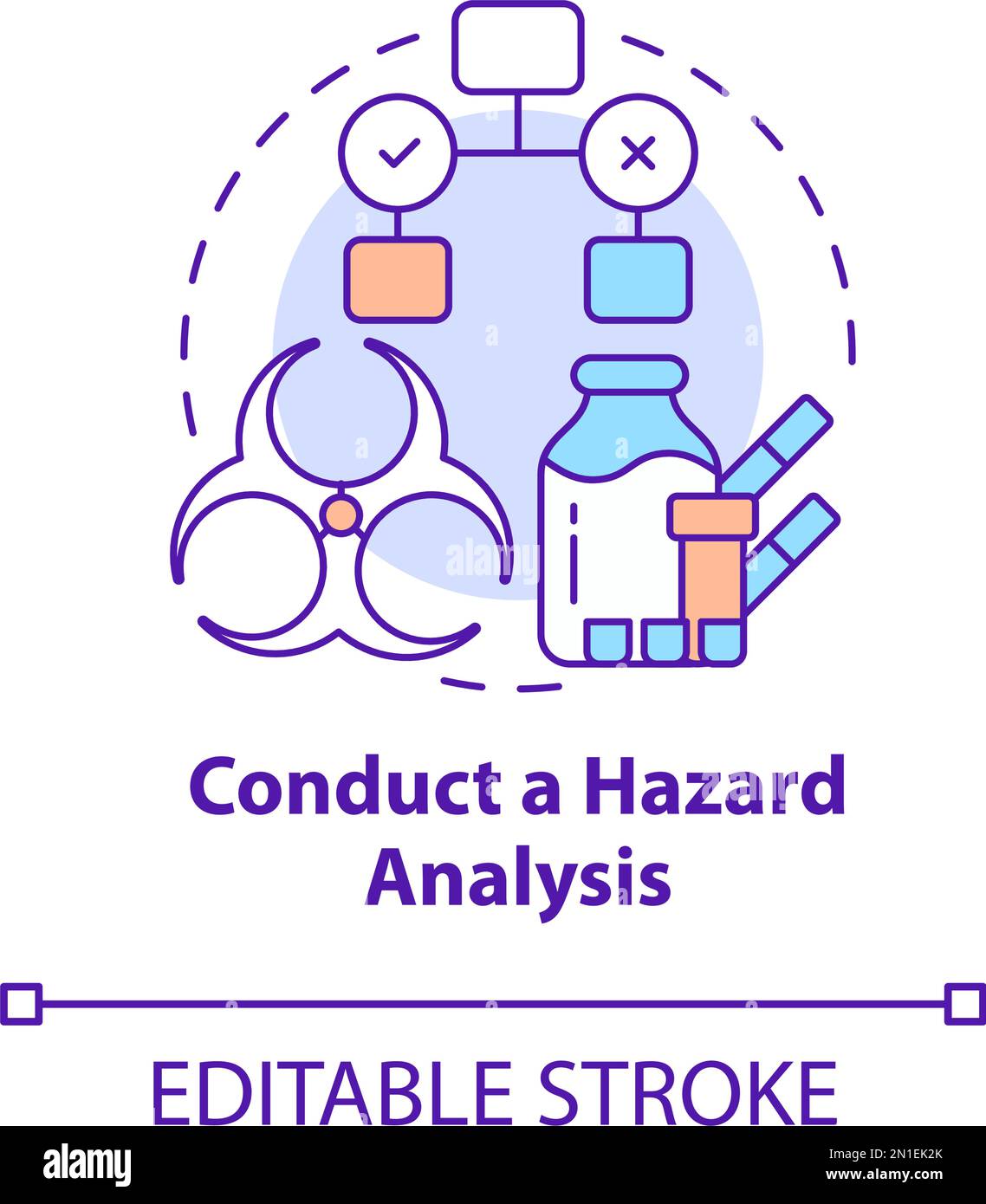 Conduct hazard analysis concept icon Stock Vector Image & Art - Alamy