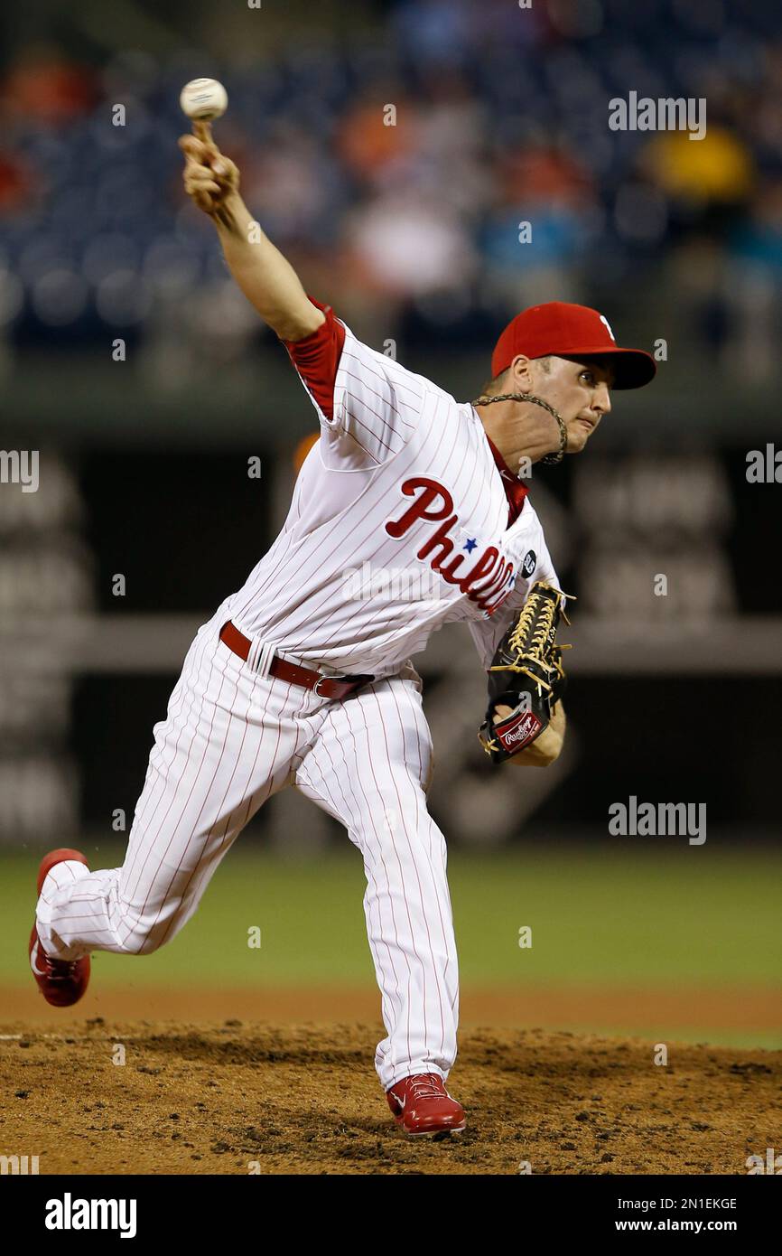Philadelphia Phillies' David Buchanan pitches during the third inning ...