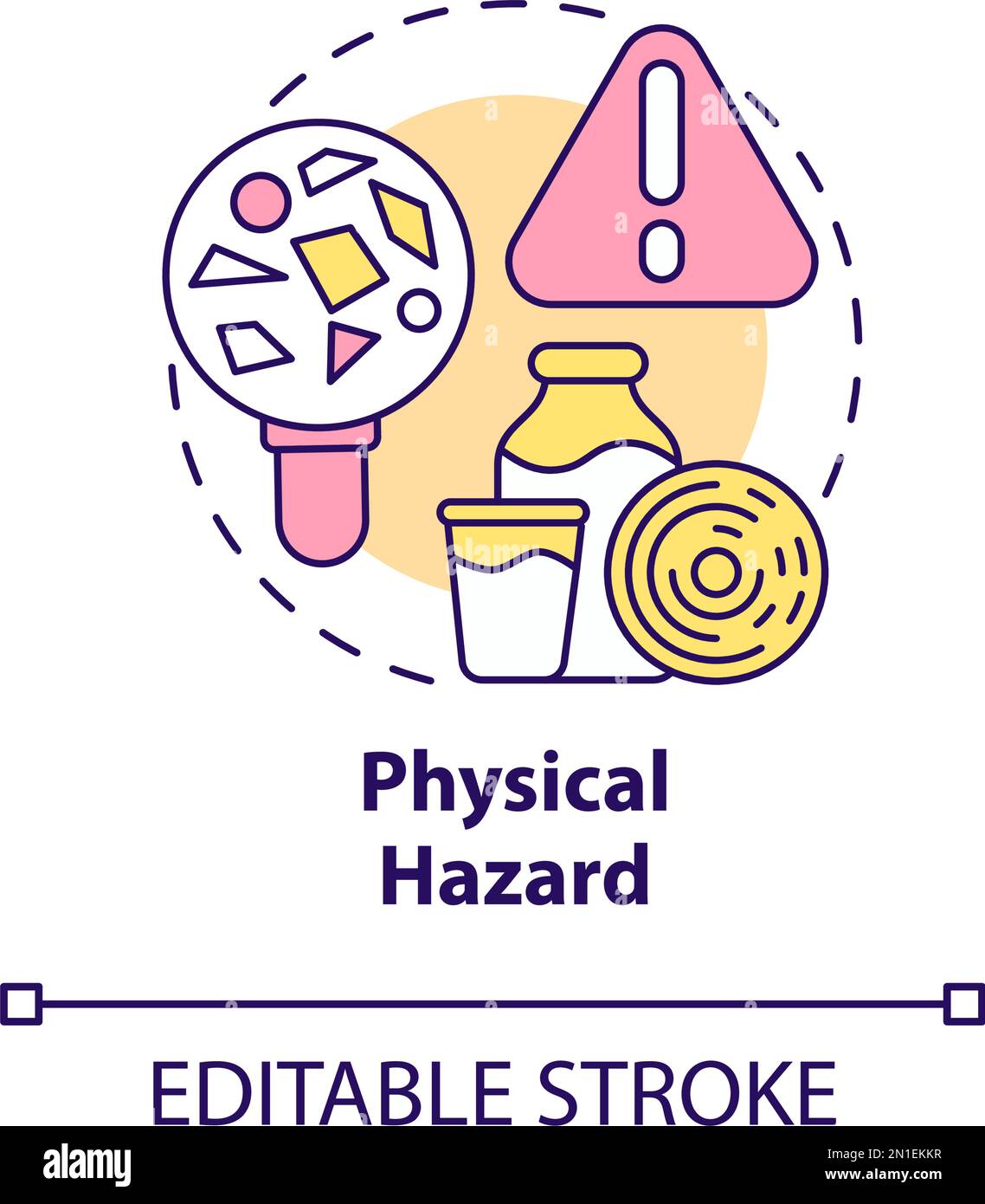 Physical hazard concept icon Stock Vector Image & Art - Alamy
