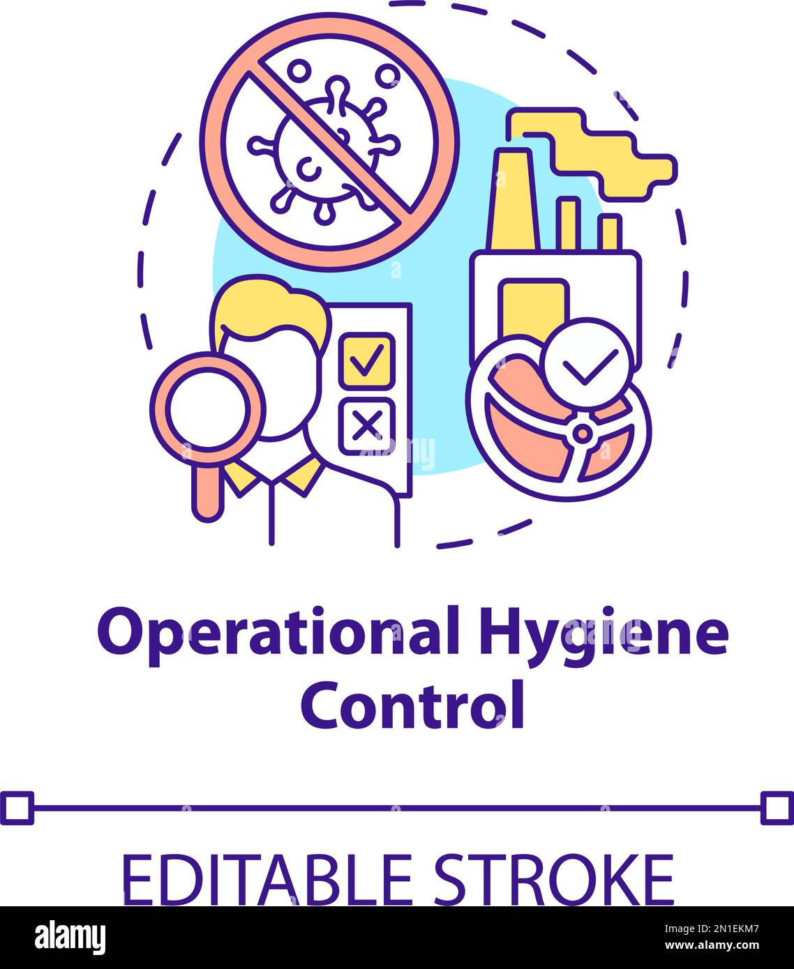 Operational hygiene control concept icon Stock Vector Image & Art - Alamy