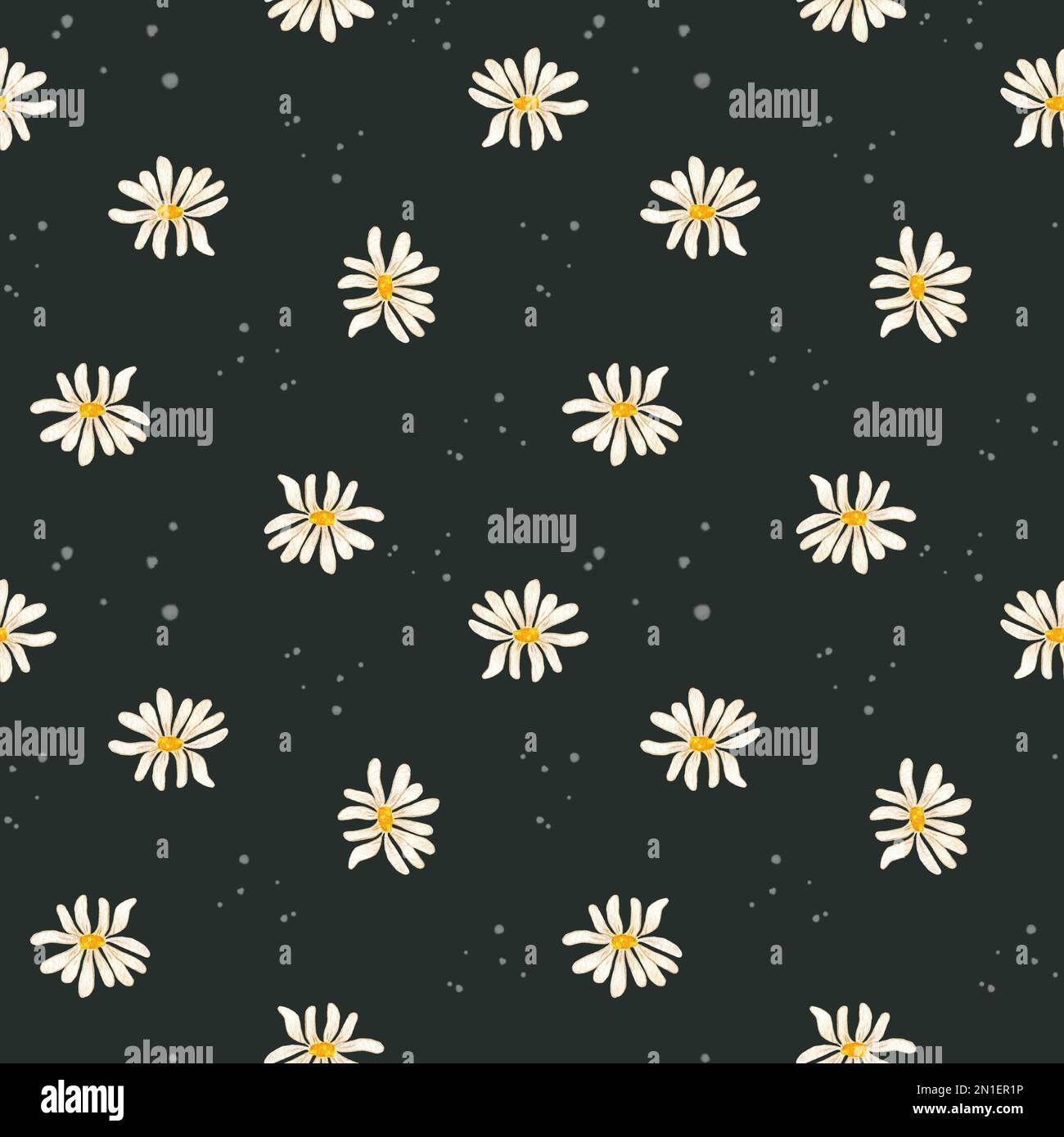 Ditsy print. Watercolor seamless floral pattern. Illustration Flowers ...