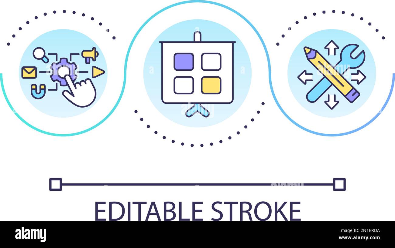 Prepare presentation loop concept icon Stock Vector Image & Art - Alamy