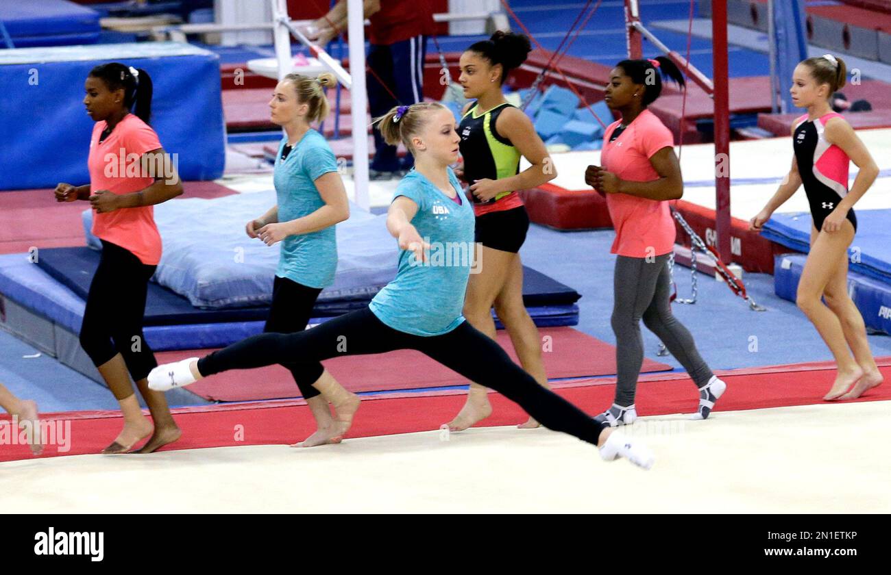U.S. gymnast Bailie Key trains at the Karolyi Ranch Saturday, Sept. 12 ...