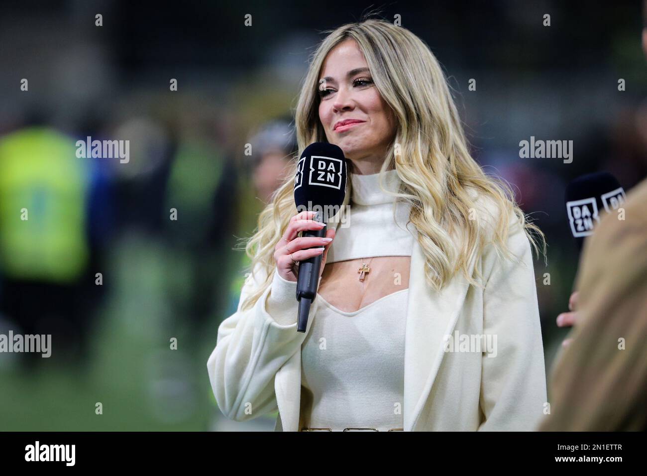 Diletta Leotta presenter channel Dazn Stock Photo - Alamy