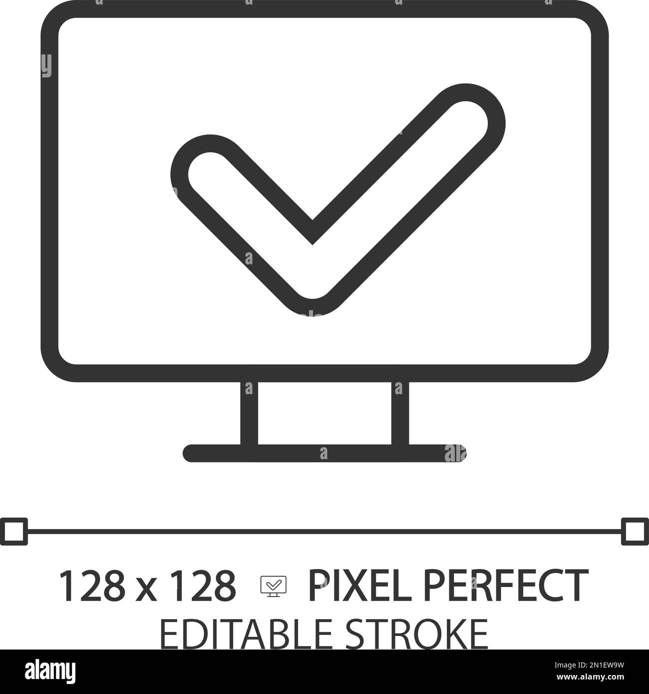 Check mark accept icon image Black and White Stock Photos & Images - Alamy