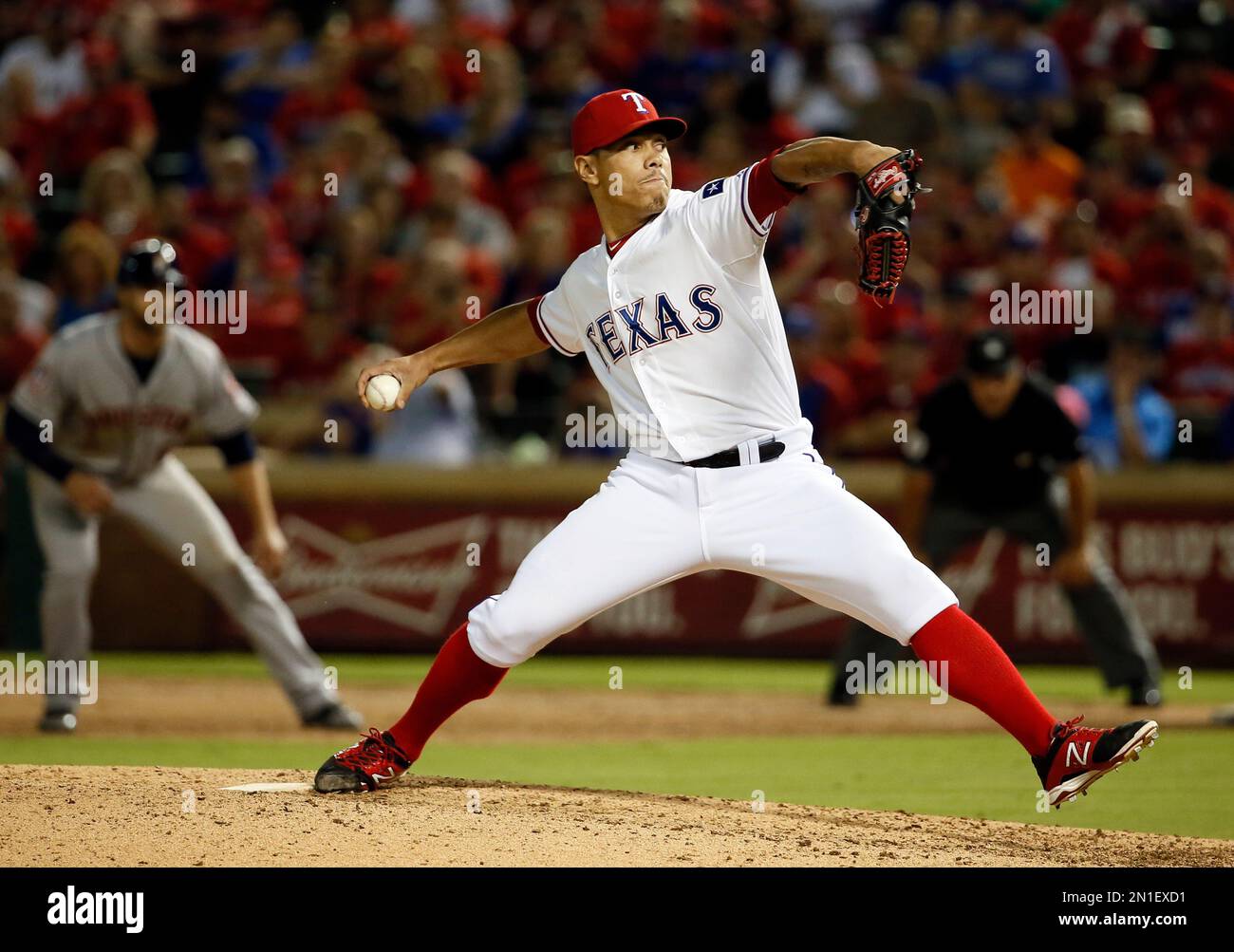 Texas Rangers relief pitcher Keone Kela works against the Houston ...