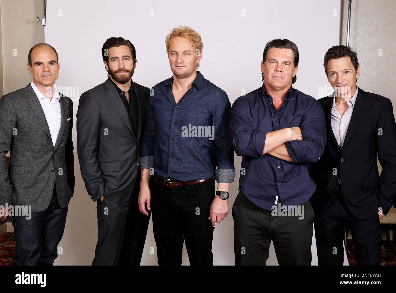 In this Friday, Aug. 28, 2015 photo, actors Michael Kelly, from left ...