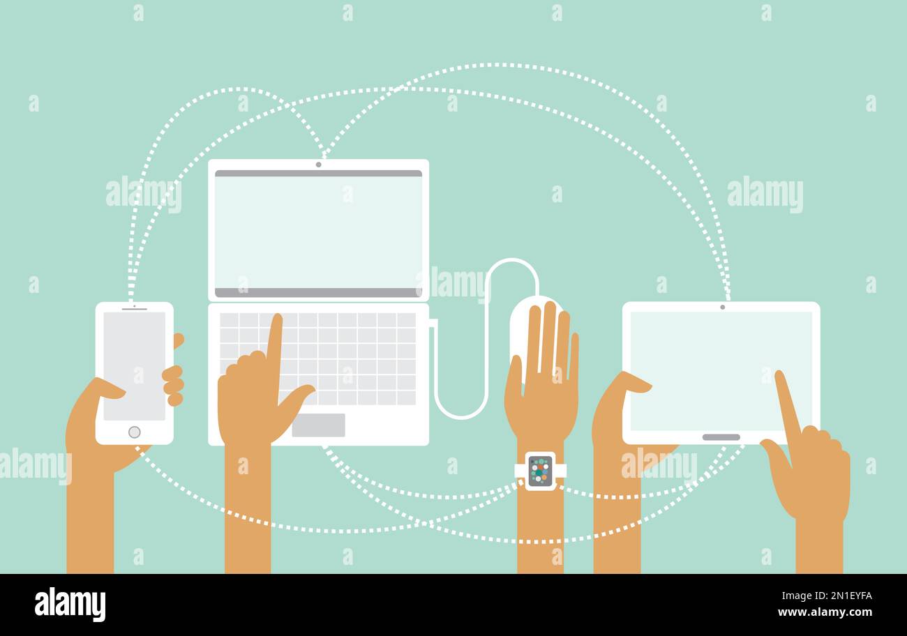 Connection online Stock Vector Images - Alamy