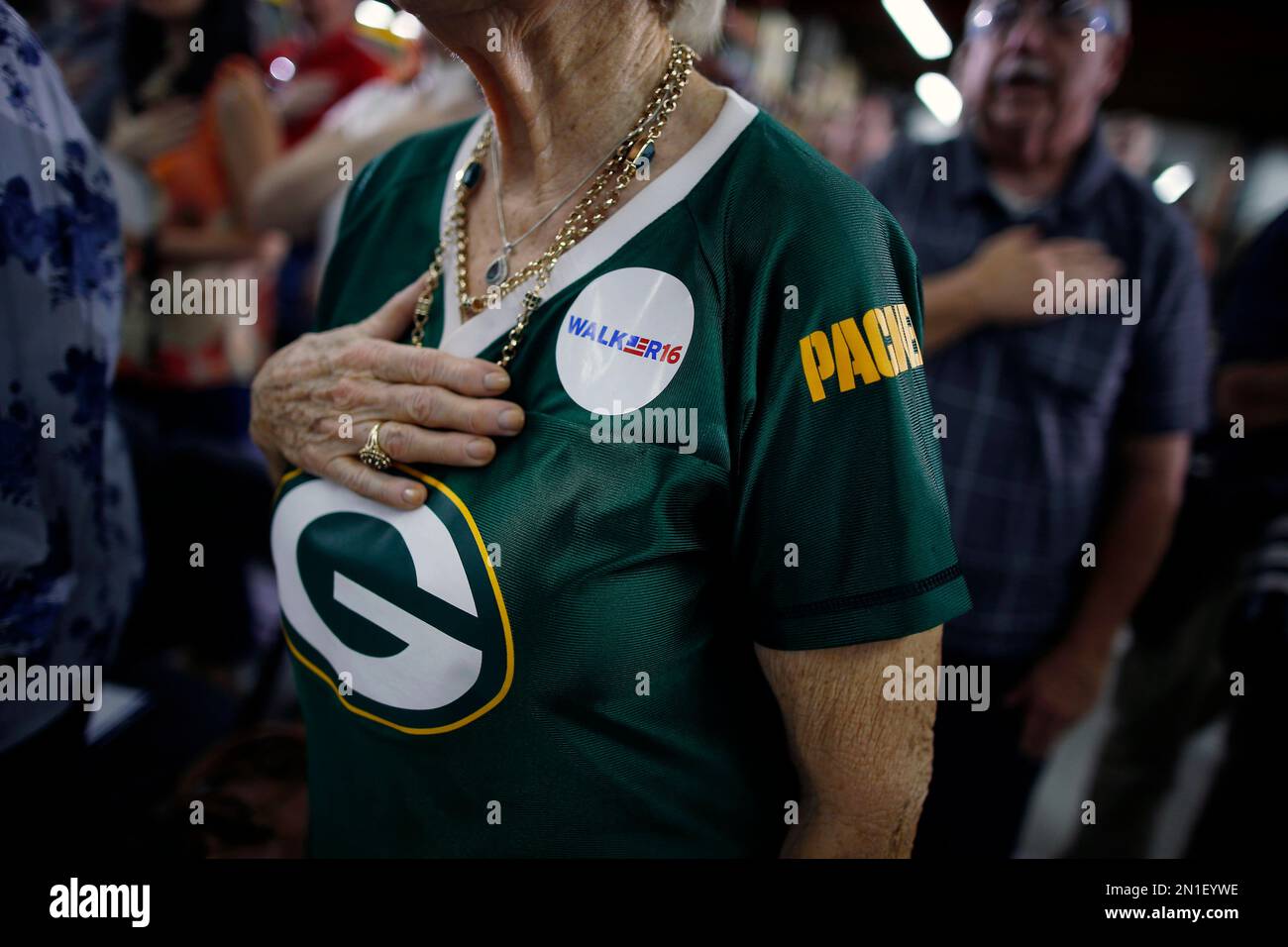 A supporter of Republican presidential candidate Wisconsin Gov. Scott ...