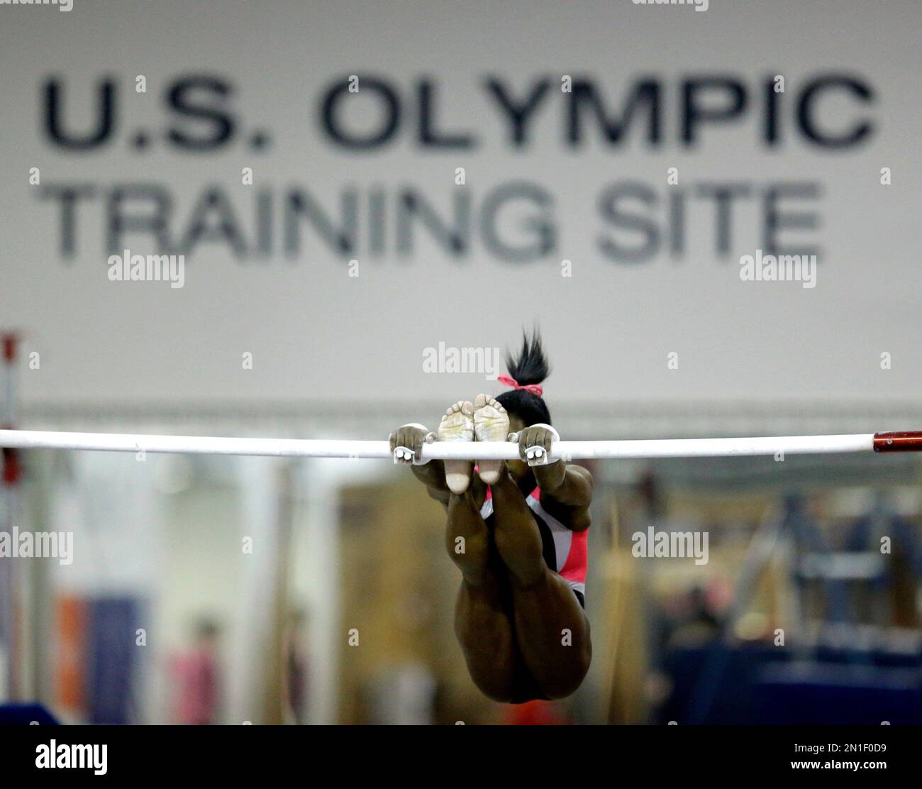 U.S. gymnast Simone Biles trains at the Karolyi Ranch Saturday, Sept ...