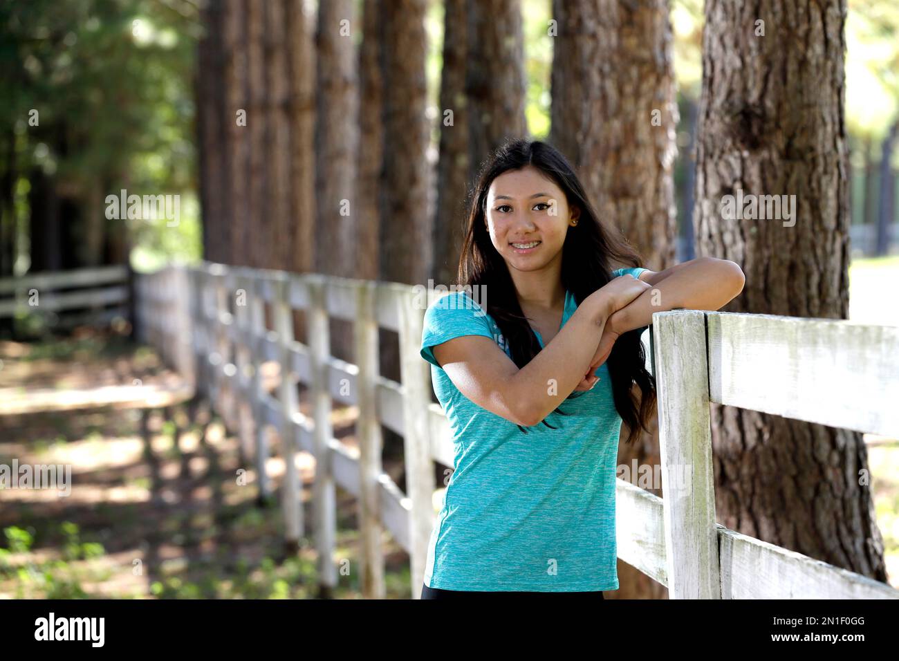 U.S. gymnast Kyla Ross poses at the Karolyi Ranch Saturday, Sept. 12 ...