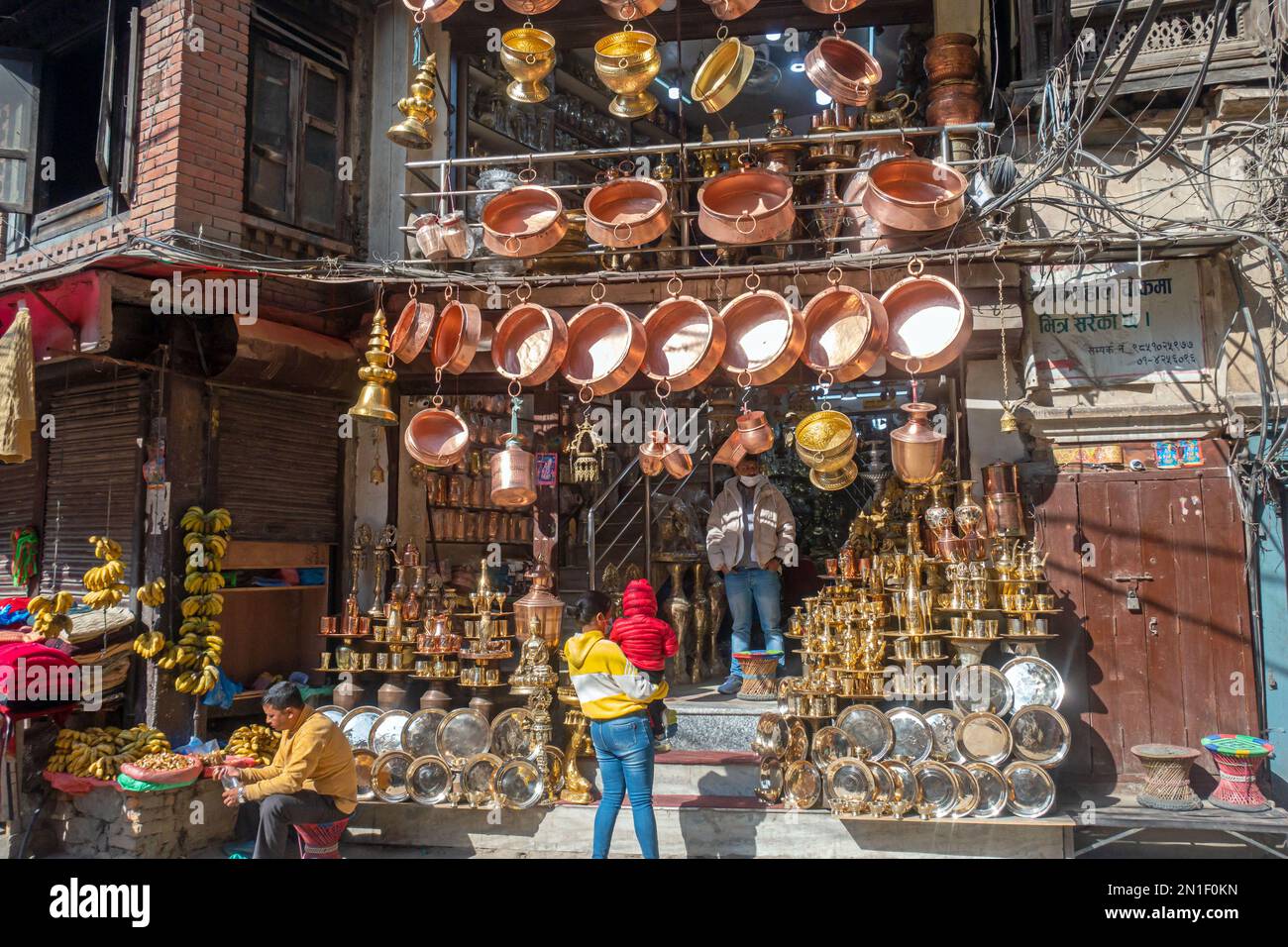 Asan Bazaar in Kathmandu, Nepal - December 2022 Stock Photo - Alamy
