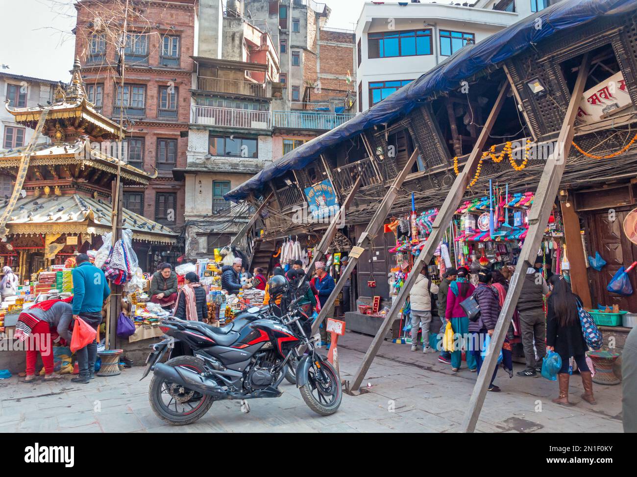 Asan Bazaar in Kathmandu, Nepal - December 2022 Stock Photo - Alamy