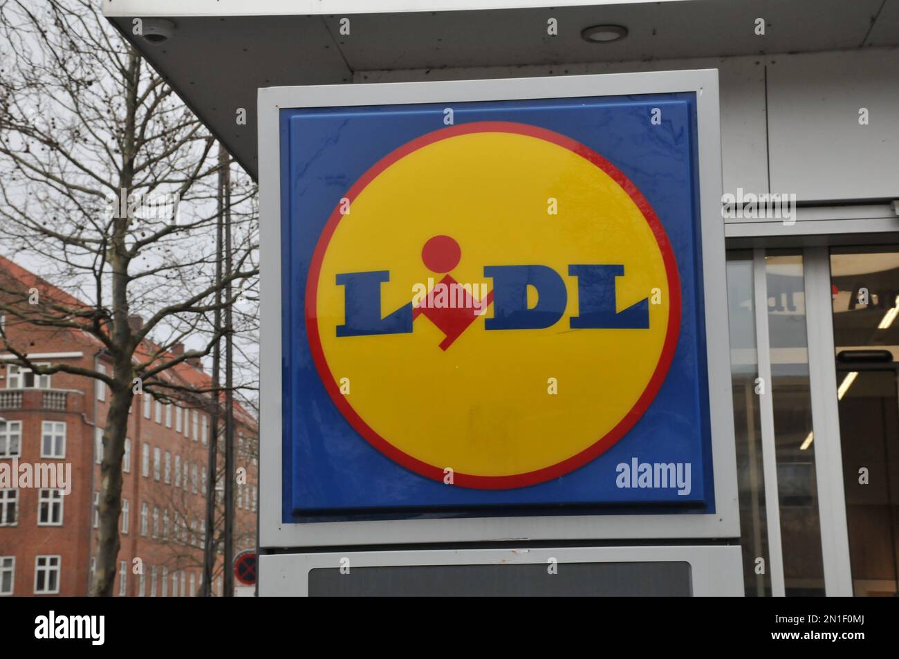 Copenhagen/Denmark/06 February 2023/German lidl grocery store in danish ...