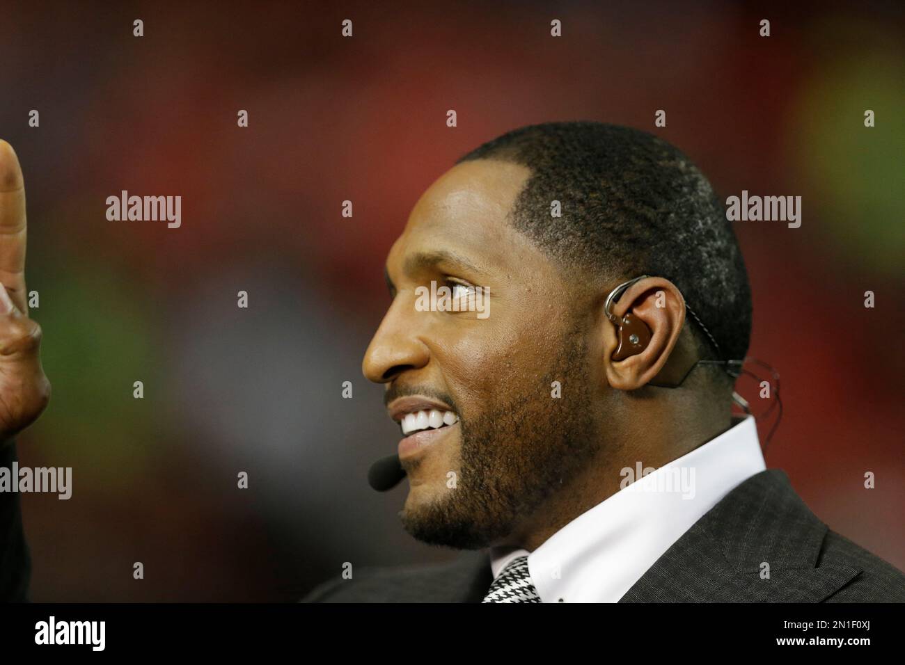 ESPN talent and Former Baltimore Ravens linebacker Ray Lewis speaks ...