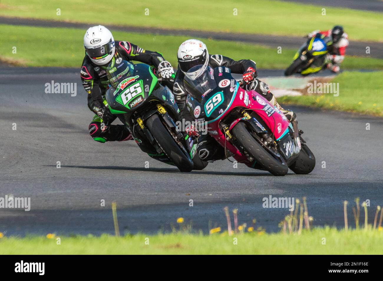 Super Twins Championship Motorcycle Racing Stock Photo - Alamy