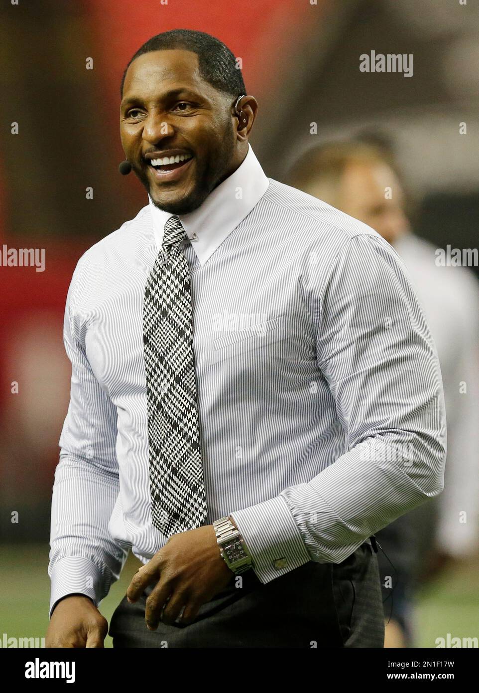 ESPN talent and Former Baltimore Ravens linebacker Ray Lewis speaks ...