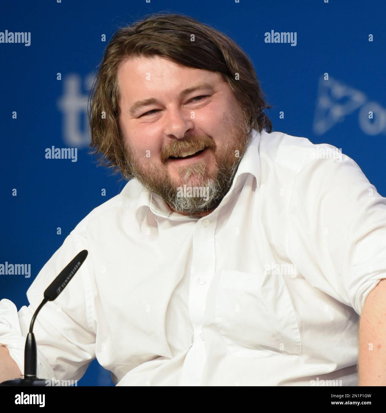 Director Ben Wheatley appears at the press conference for "High-Rise ...