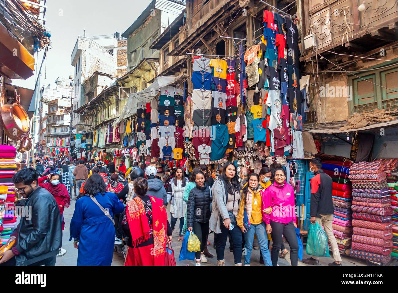 Asan Bazaar in Kathmandu, Nepal - December 2022 Stock Photo - Alamy