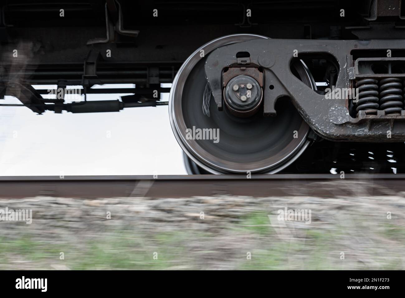 Blurred railroad freight car wheel hi-res stock photography and images - Alamy