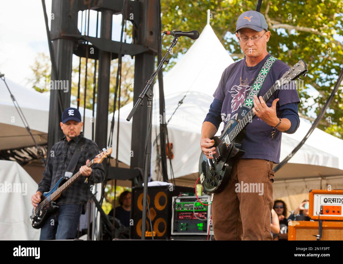 Jeff Dimpsey and Matt Talbott of Hum seen at Riot Fest & Carnival in ...