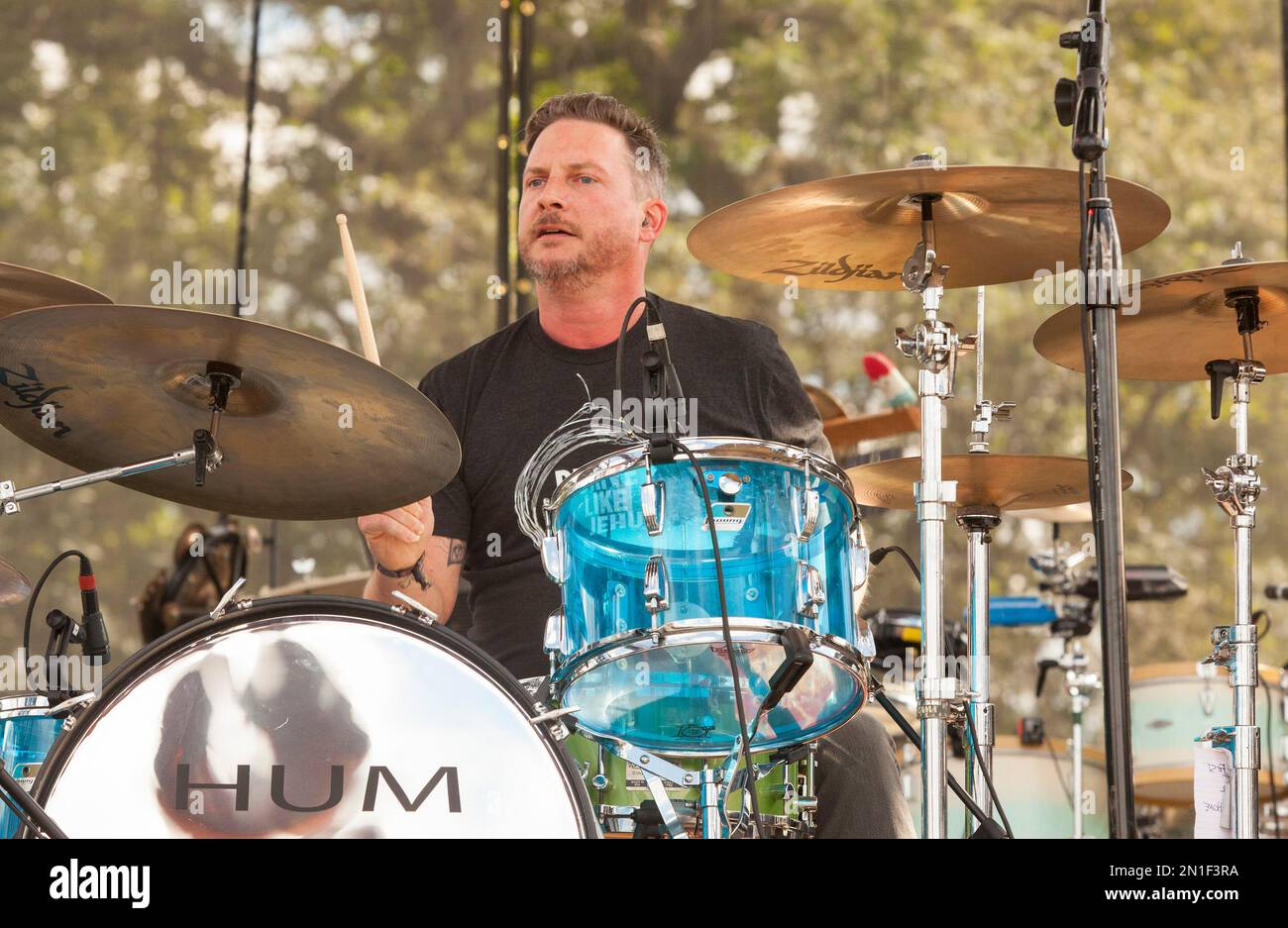 Jason Gerken of Hum seen at Riot Fest & Carnival in Douglas Park on ...