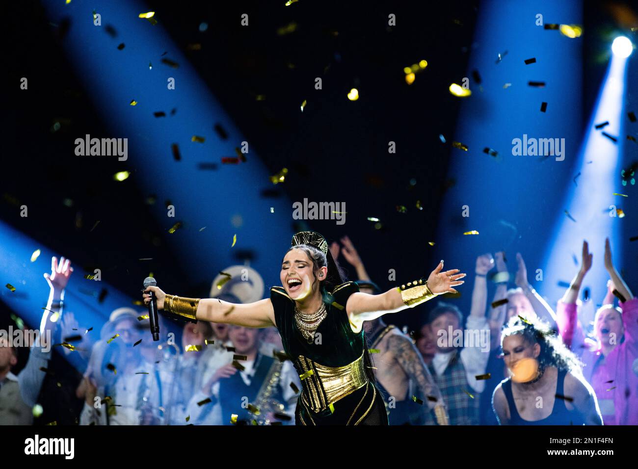 Norwegian final in the melodi grand prix eurovision song contest hi-res ...