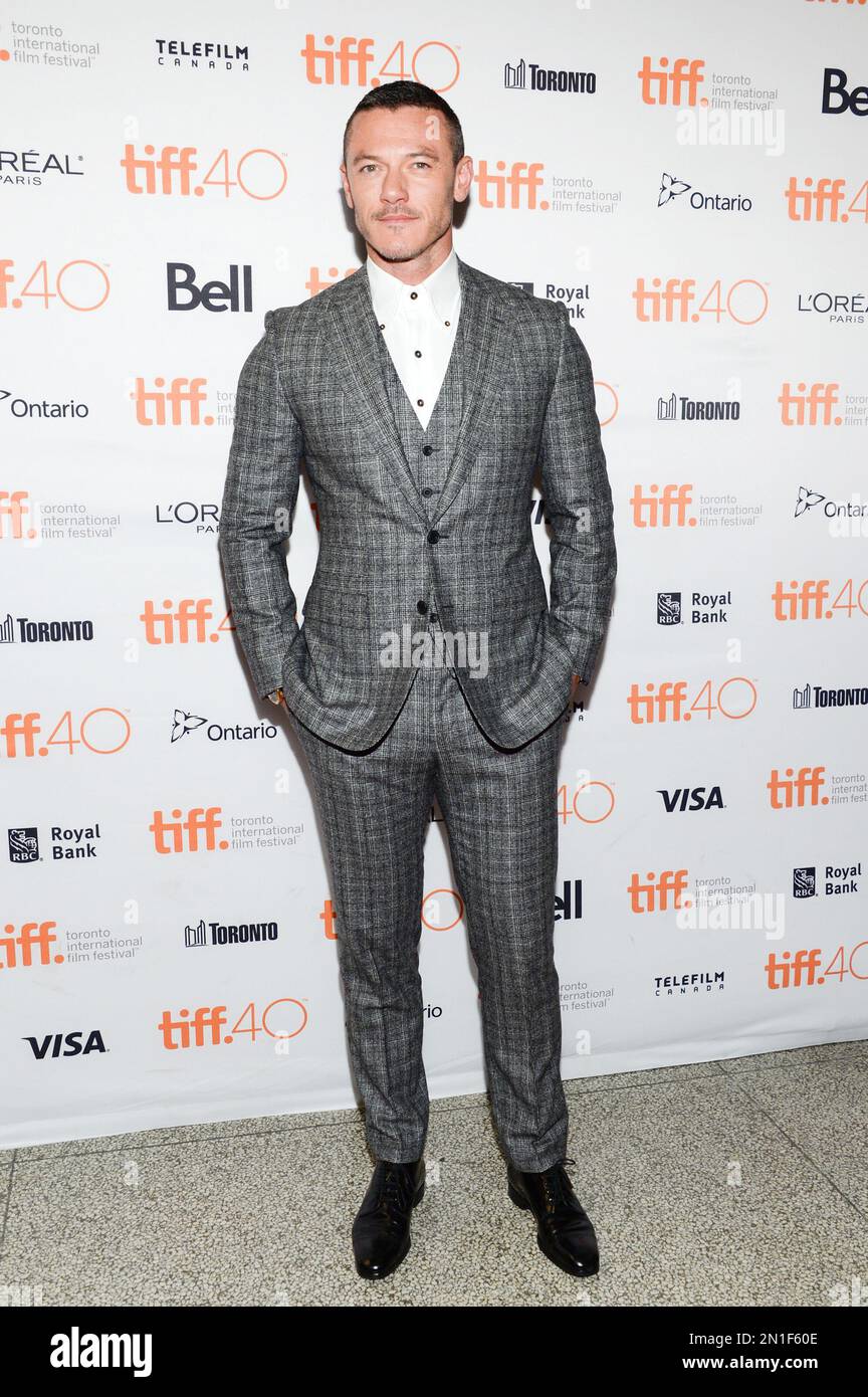 Actor Luke Evans attends the premiere for "High-Rise" on day 4 of the ...