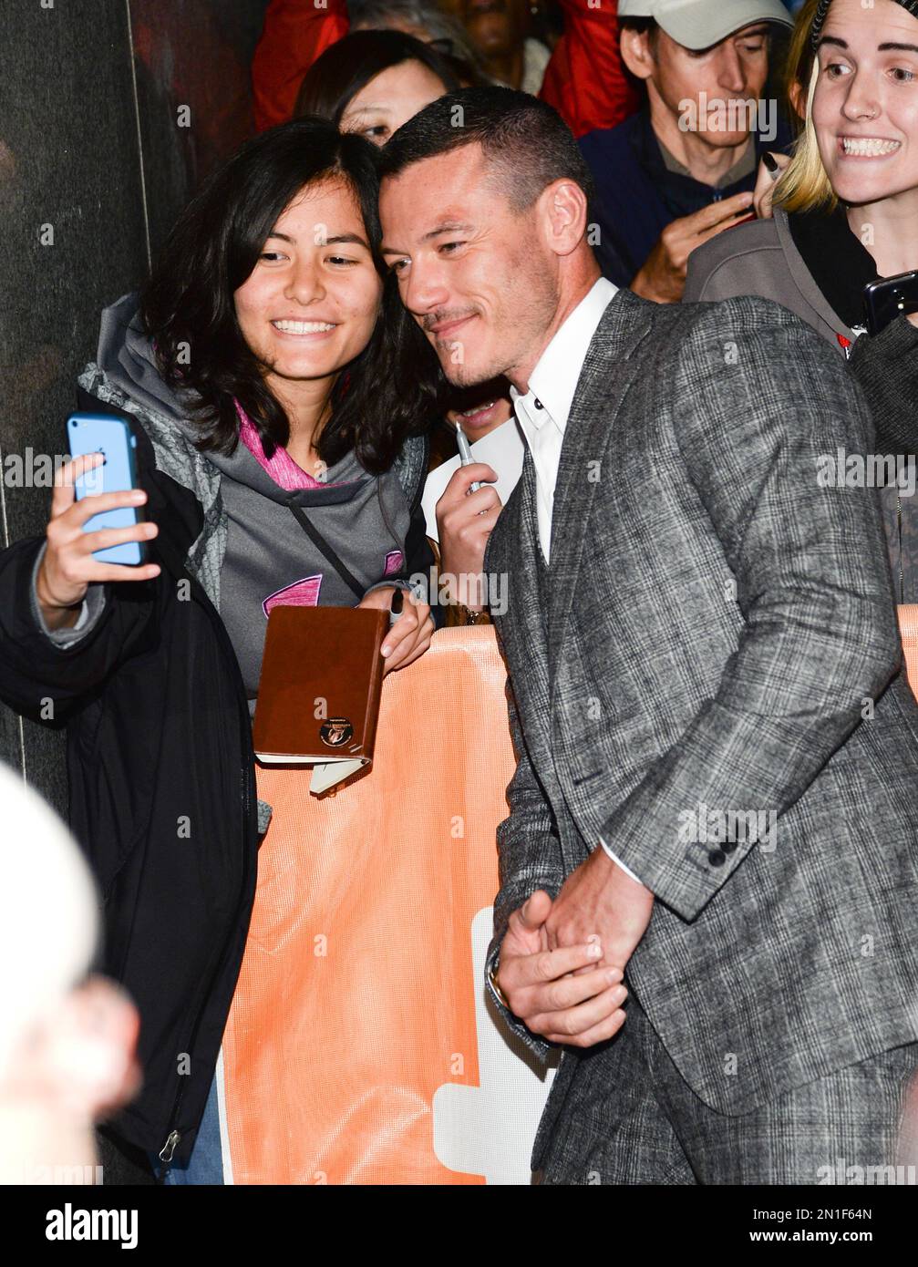 Actor Luke Evans attends the premiere for "High-Rise" on day 4 of the ...