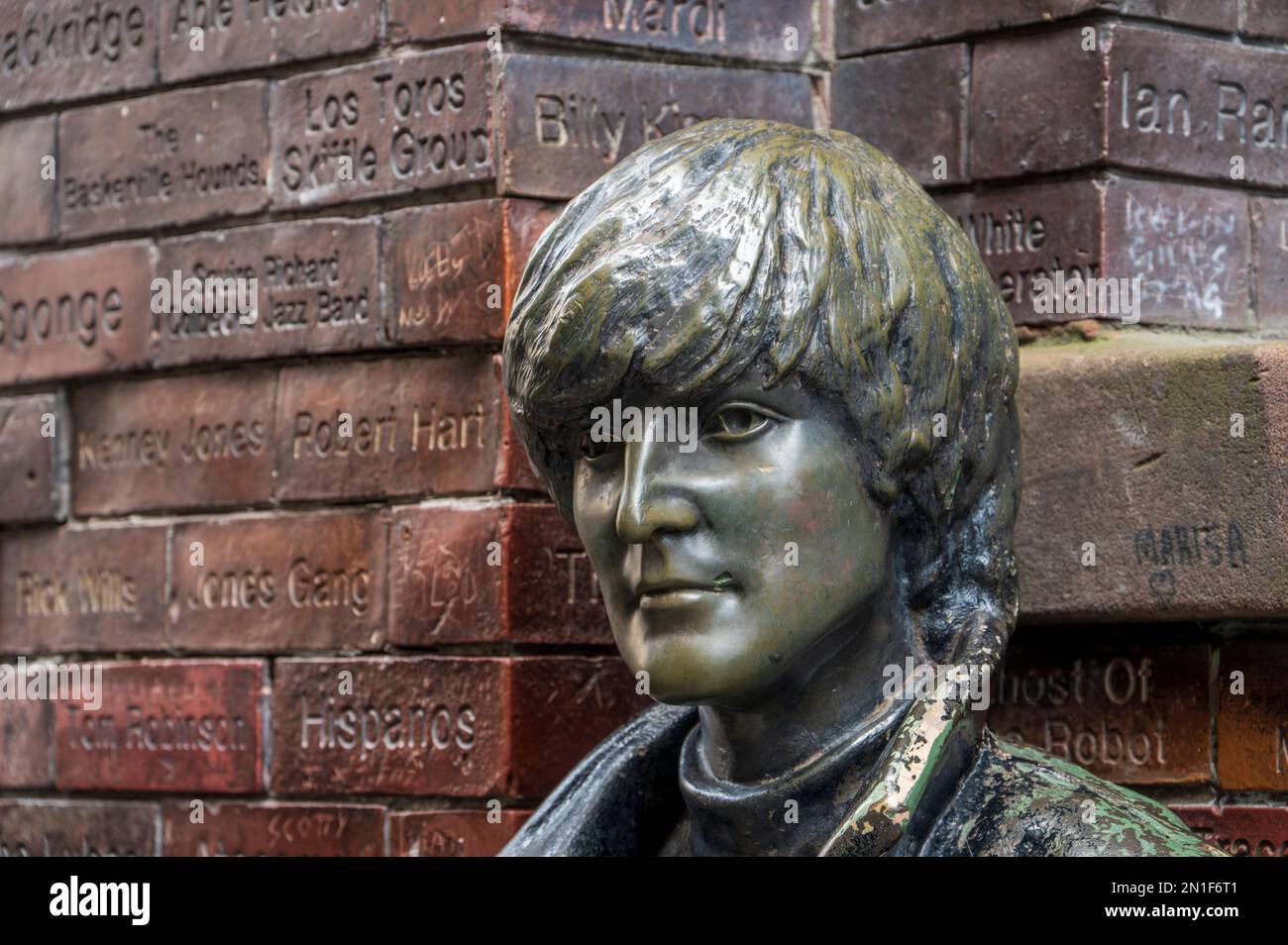 John Lennon sculpture, Mathew Street, Liverpool, Merseyside, England ...
