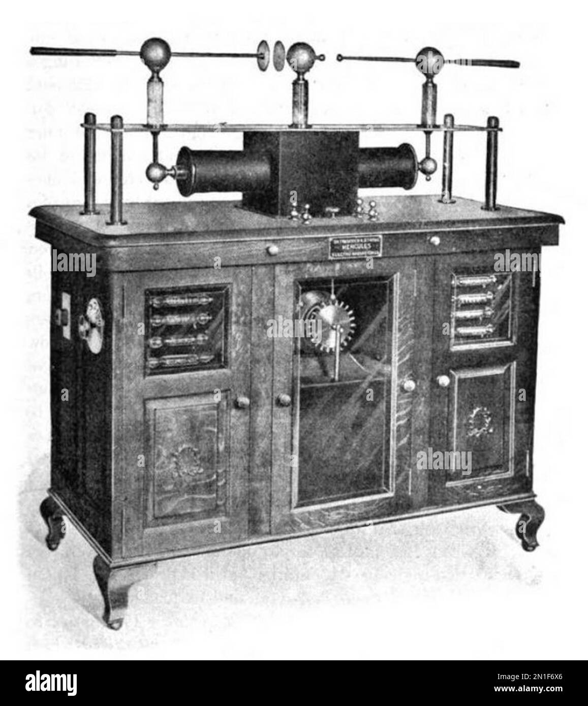 Combined Tesla / D'Arsonval / Oudin electrotherapy and x-ray outfit ...