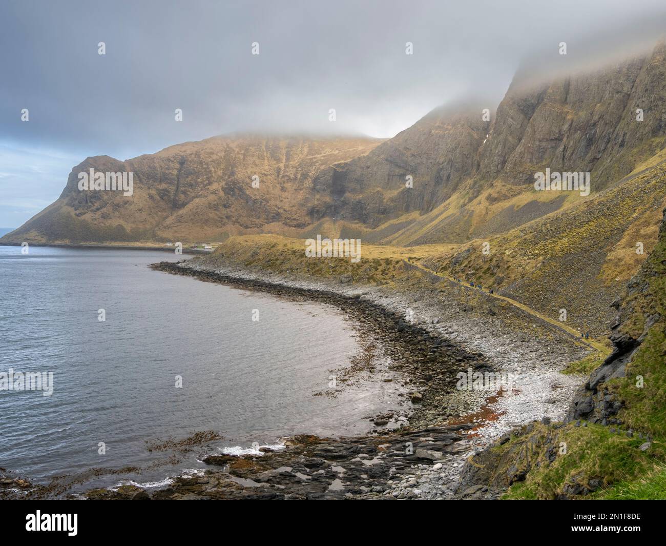 The summer only former fishing village of Mastad, on the island of ...