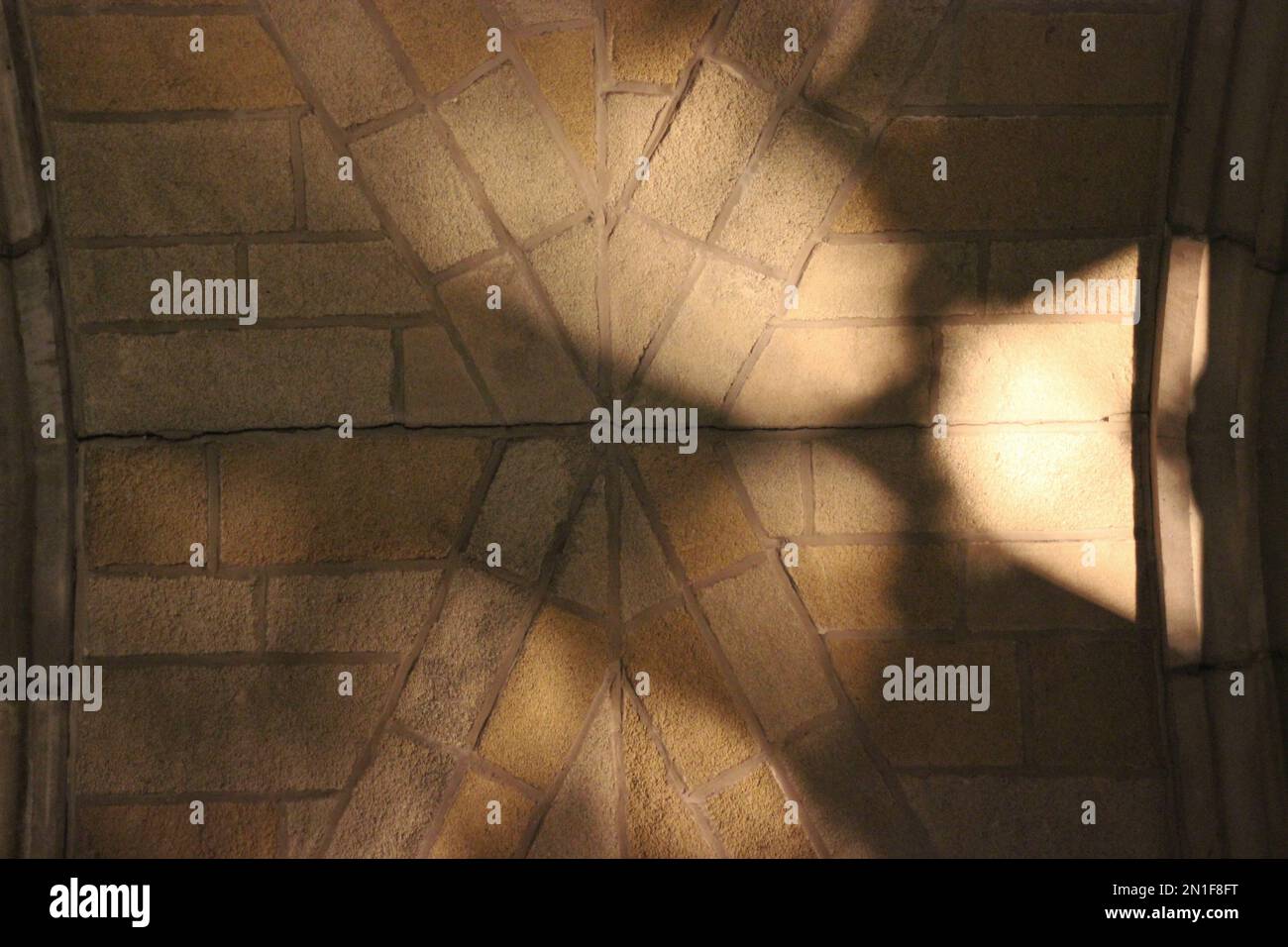 Old stone arch ceiling in a medieval castle Stock Photo - Alamy