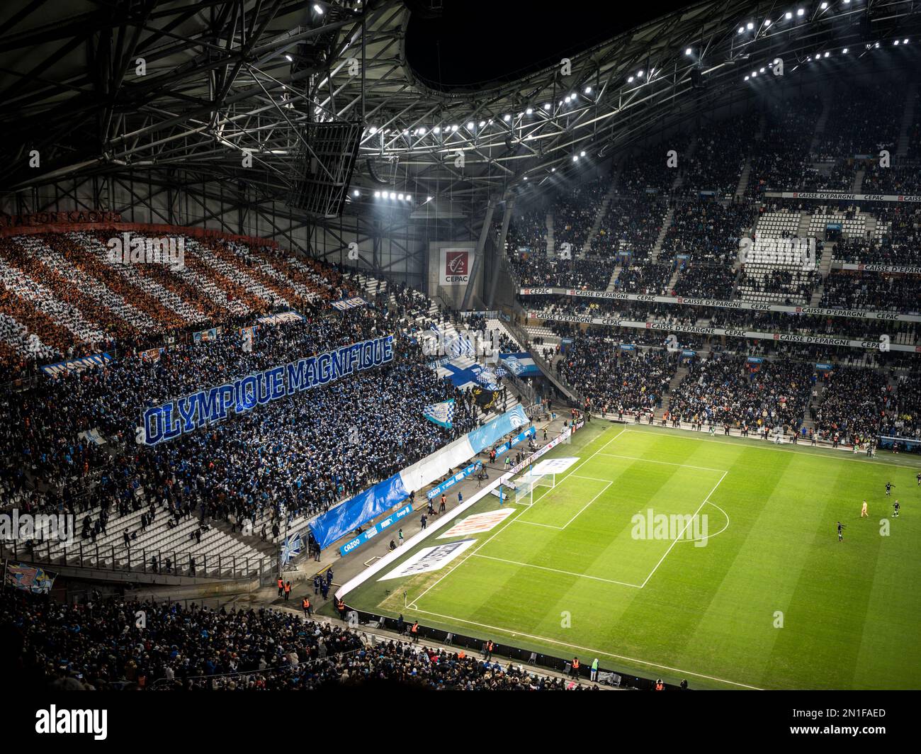 The Stade Vélodrome known as the Orange Vélodrome for sponsorship ...