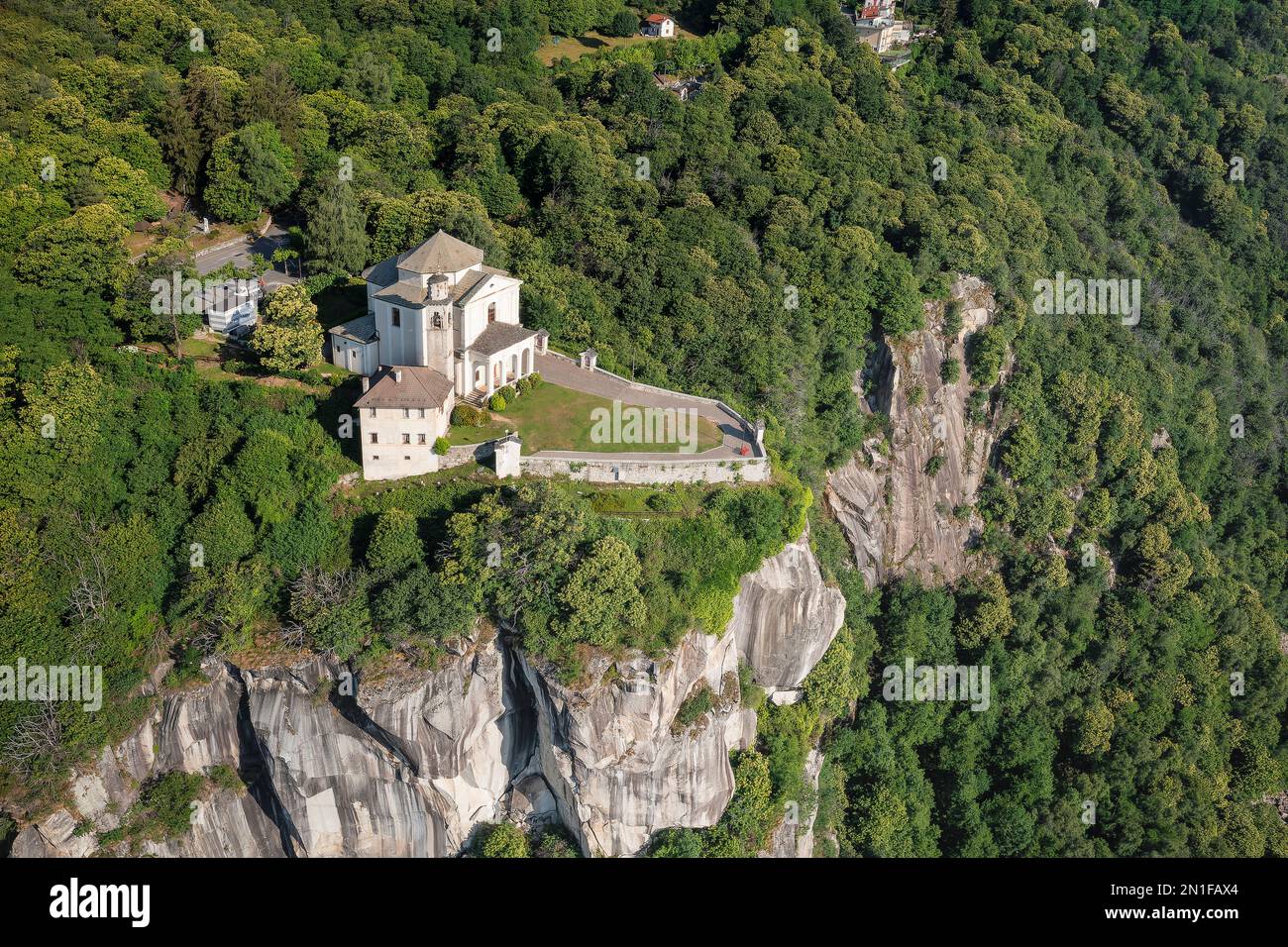 Pilgrimage church of Madonna del Sasso, Lake Orta (Lago d'Orta ...